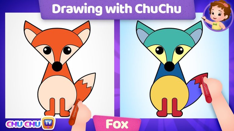 How To Draw A Fox + More Drawings With ChuChu - ChuChu TV Drawing ...